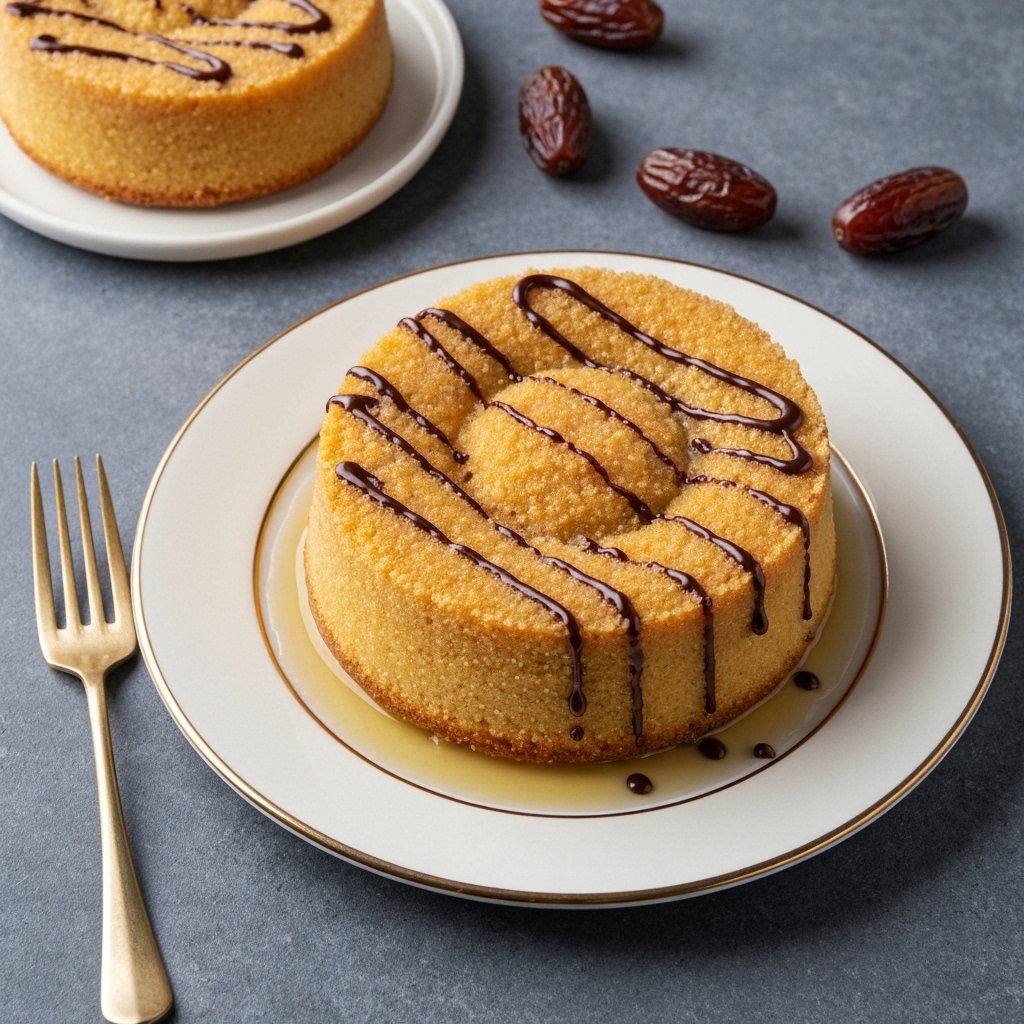 Moist Spiced Date & Almond Semolina Cake with Honey-orange Syrup Recipe ...